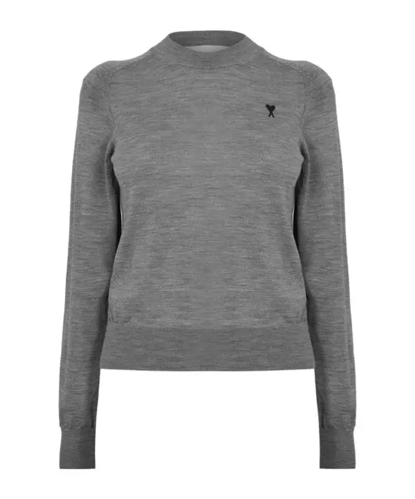AMI Paris Knitted Crew Neck Sweater