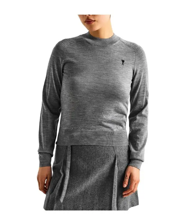 AMI Paris Knitted Crew Neck Sweater