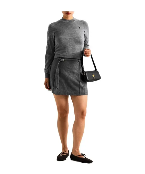 AMI Paris Knitted Crew Neck Sweater