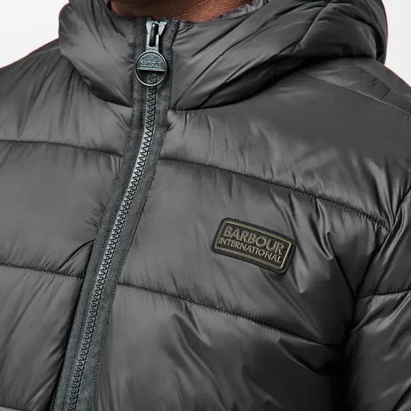Barbour Quilted Hooded Zip Jacket