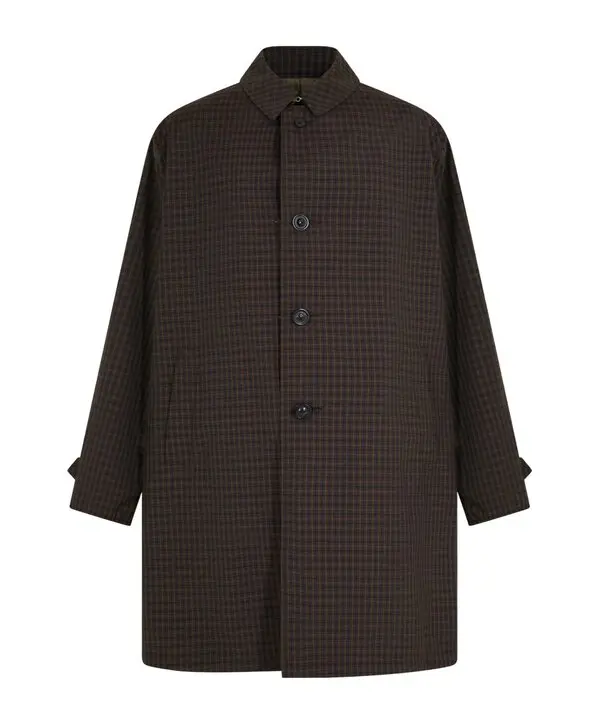 MAISON MARGIELA Checked Mid-length Overcoat