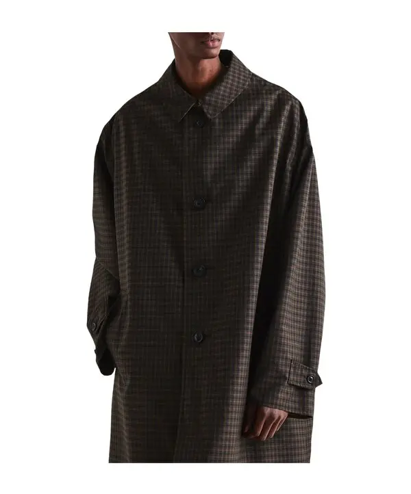 MAISON MARGIELA Checked Mid-length Overcoat