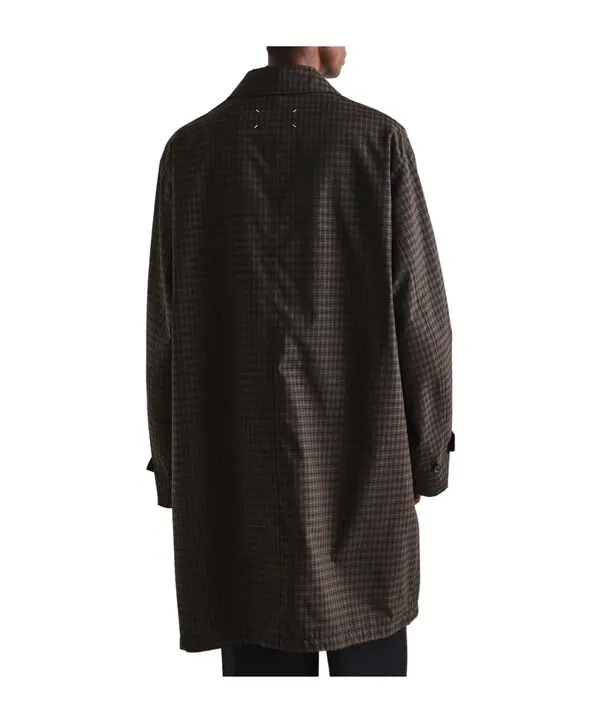 MAISON MARGIELA Checked Mid-length Overcoat