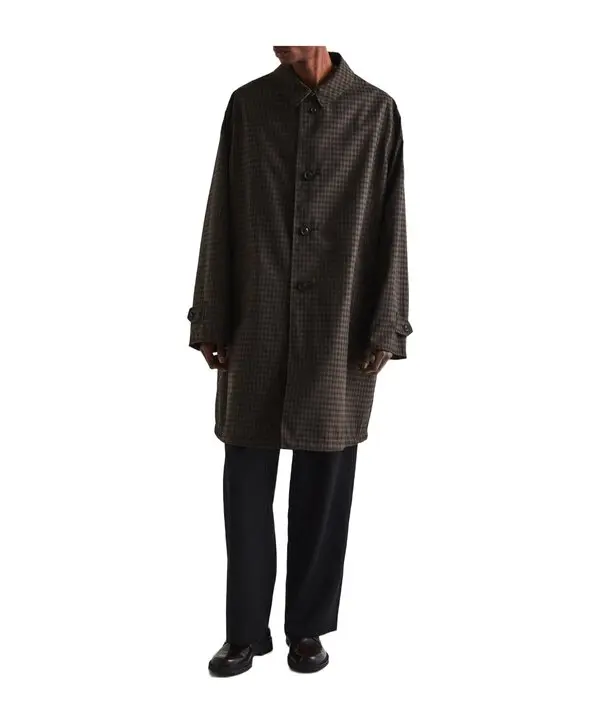 MAISON MARGIELA Checked Mid-length Overcoat