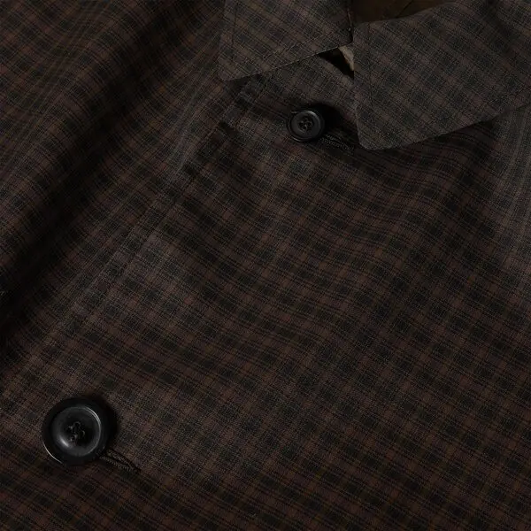 MAISON MARGIELA Checked Mid-length Overcoat