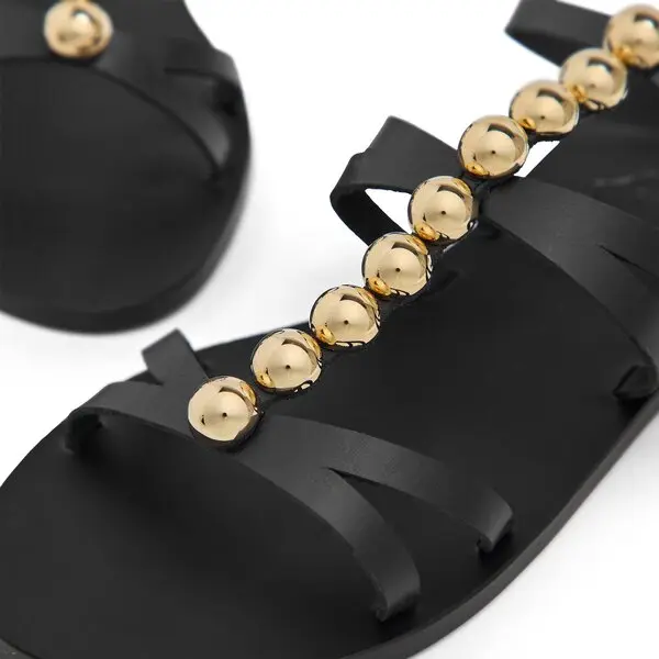 ANCIENT GREEK SANDALS Embellished Flat Sandals