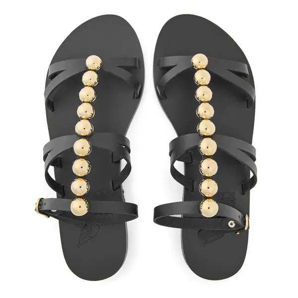 ANCIENT GREEK SANDALS Embellished Flat Sandals