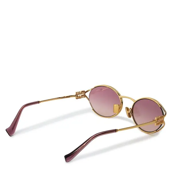 Miu Miu Metal Frame Oval Sunglasses