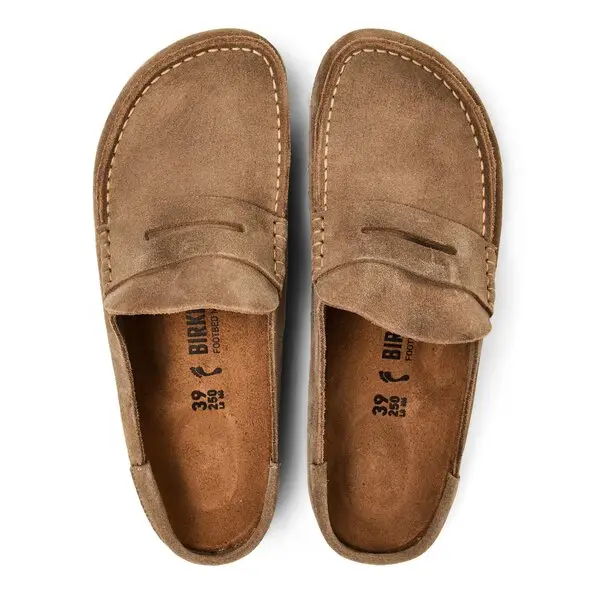 BIRKENSTOCK Suede Mules With Stitching Detail