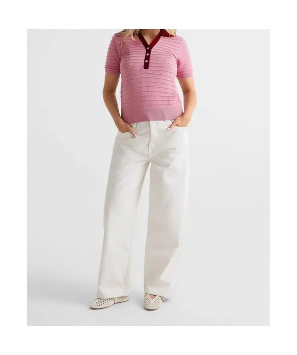 Varley Short-sleeve Knit Polo - No