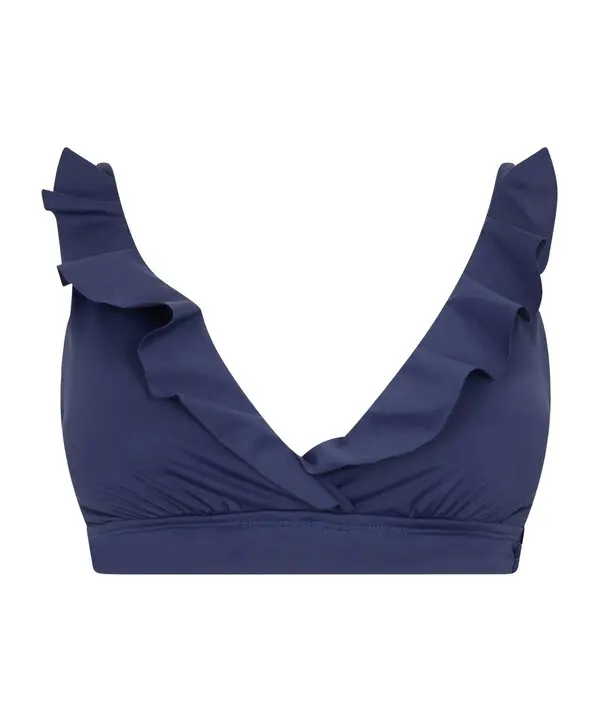 Ralph Lauren V-neck Ruffled Short Top