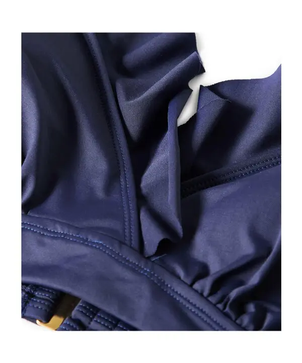 Ralph Lauren V-neck Ruffled Short Top