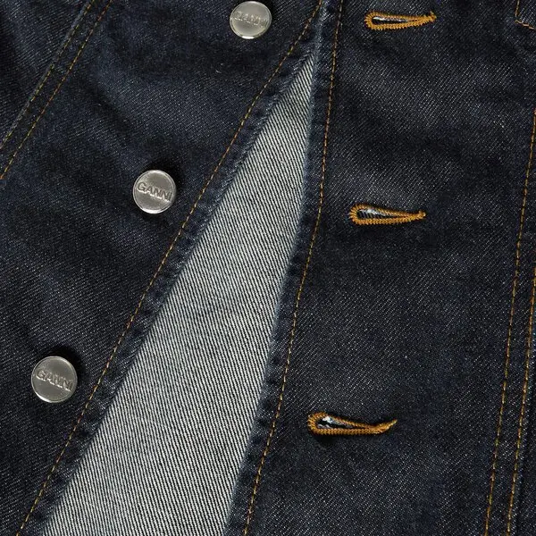 GANNI Rinse Wash Denim Blazer