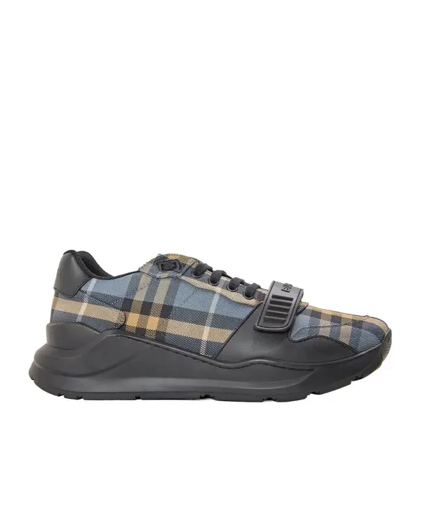 Burberry Checked Lace-up Sneakers