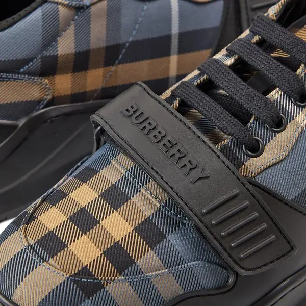 Burberry Checked Lace-up Sneakers