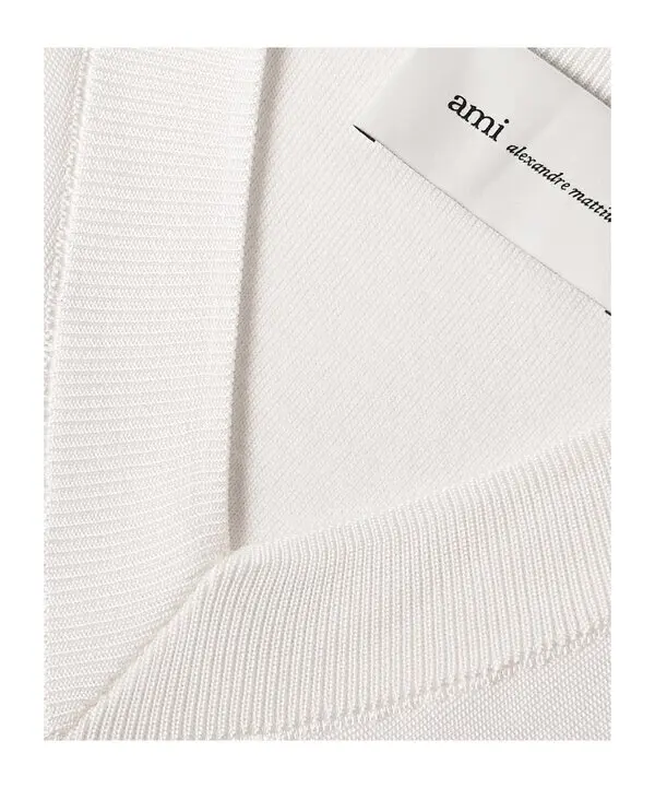 AMI Paris V-neck Short-sleeve T-shirt