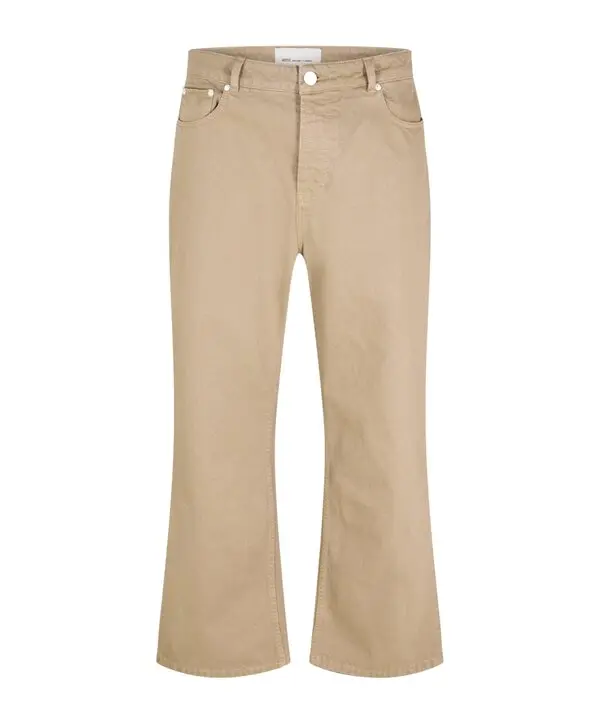 AMI Paris Cotton Straight-leg Pants