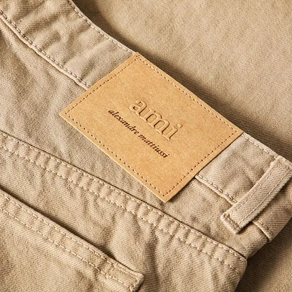 AMI Paris Cotton Straight-leg Pants