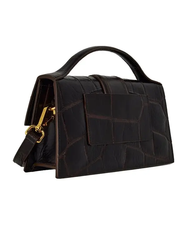 Jacquemus Large Capacity Leather Crossbody Bag