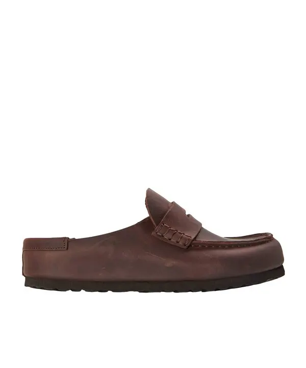 BIRKENSTOCK Leather Clogs - Brown