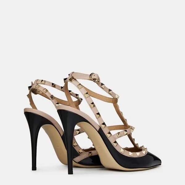 Valentino Garavani D Collet Rockstud 100mm Pumps - Black