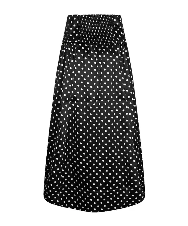 GANNI Polka Dot Midi Skirt