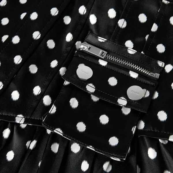GANNI Polka Dot Midi Skirt