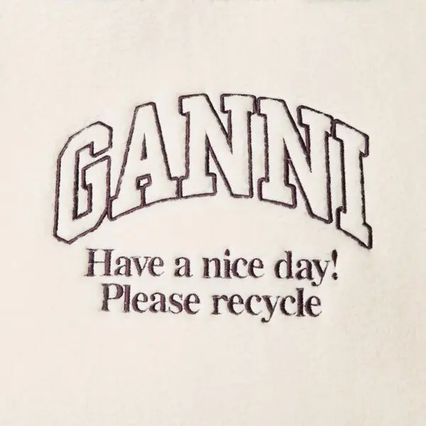 GANNI Leather Tote Bag