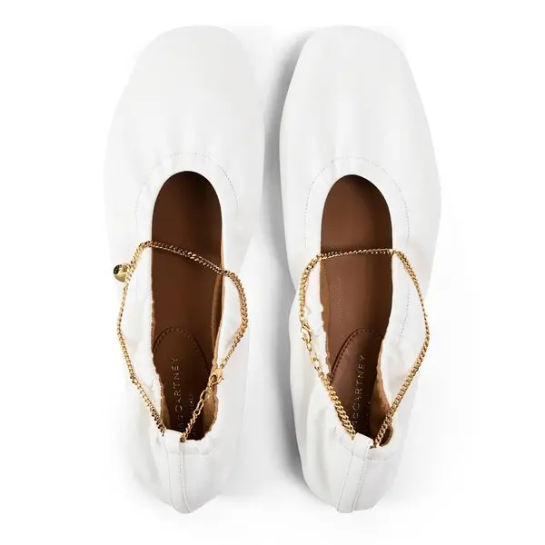 Stella McCartney Ballet Pumps With Chain Detail