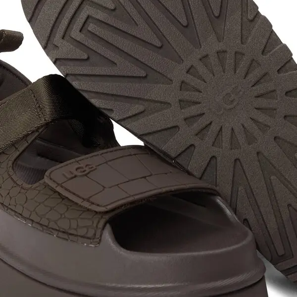 UGG Logo Detail Sandals - Black
