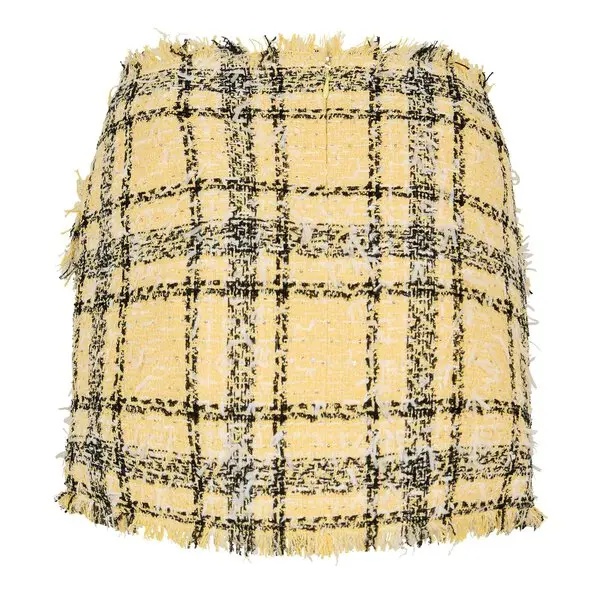 Balmain Glitter Tweed Mini Skirt