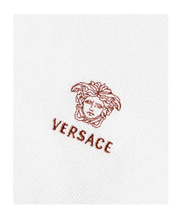 Versace Minimalist Short-sleeve Polo Shirt