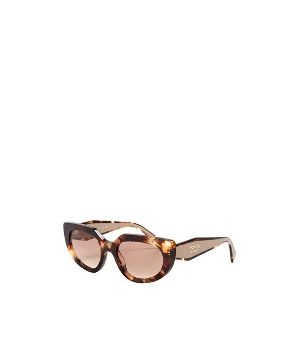 Prada Cat Eye Sunglasses With Tortoiseshell Finish