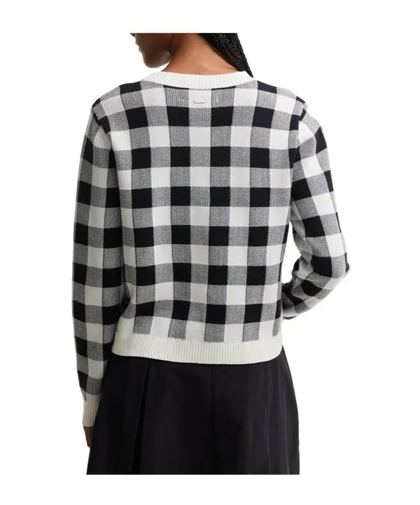 Barbour Crew Neck Checked Sweater