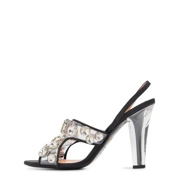 Moschino Logo-detailed High-heeled Sandals
