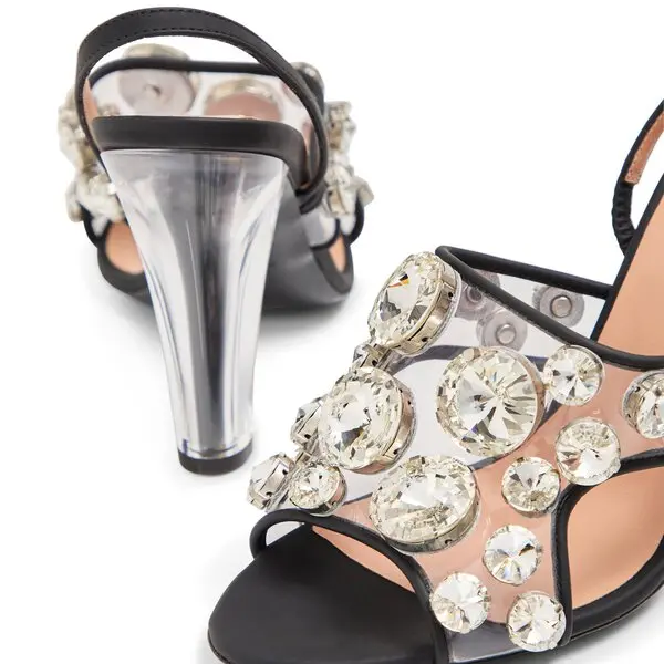 Moschino Logo-detailed High-heeled Sandals