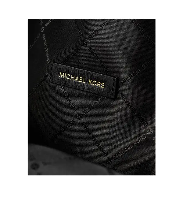 Michael Kors Textured Leather Backpack With Gold Tone Hardware