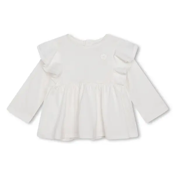 Chloé Floral Embroidered Cotton Two-piece Set