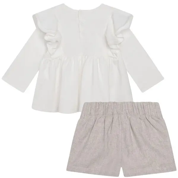 Chloé Floral Embroidered Cotton Two-piece Set