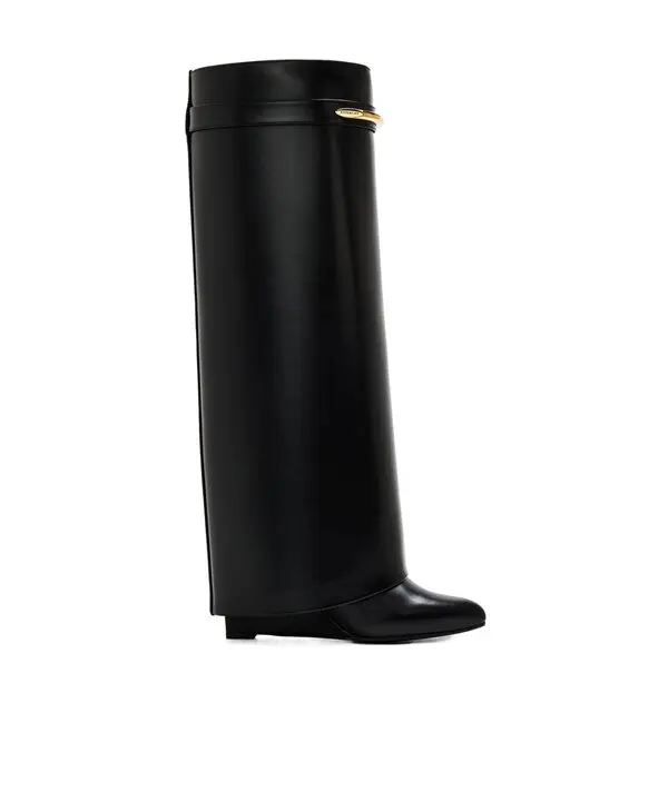 Givenchy Knee-high Boots With Structured Design - Black