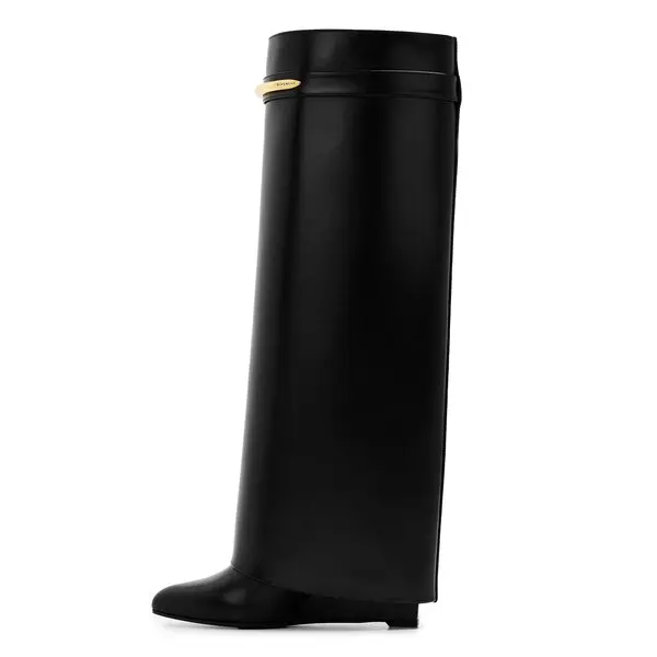 Givenchy Knee-high Boots With Structured Design - Black