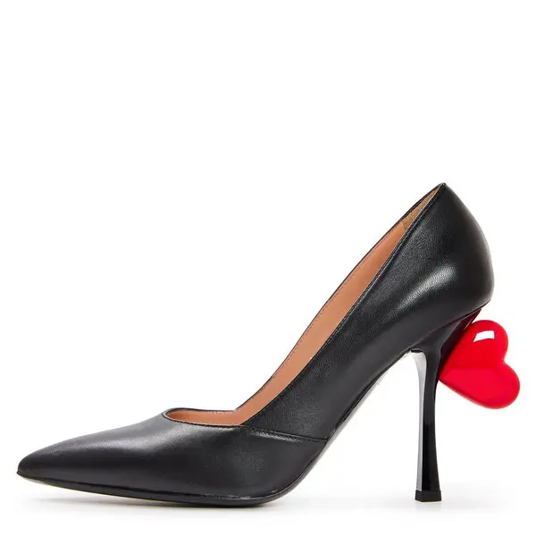 Moschino Low-cut Stiletto Heels With Heart Detail