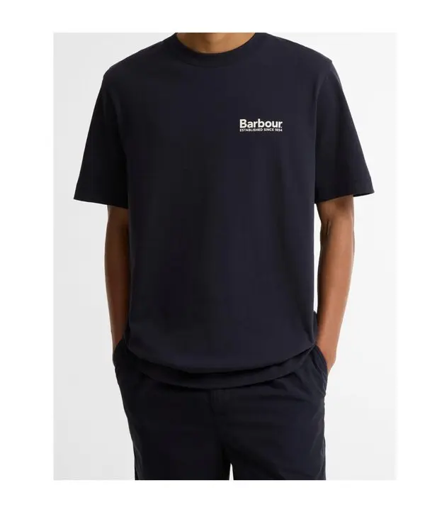 Barbour Logo Short-sleeve T-shirt - Deep Navy Blue
