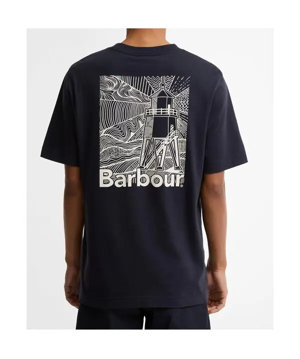 Barbour Logo Short-sleeve T-shirt - Deep Navy Blue