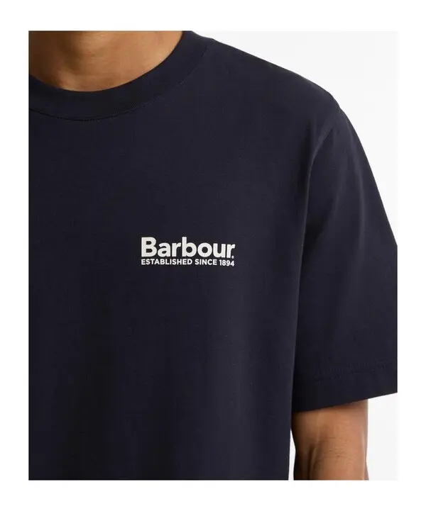 Barbour Logo Short-sleeve T-shirt - Deep Navy Blue