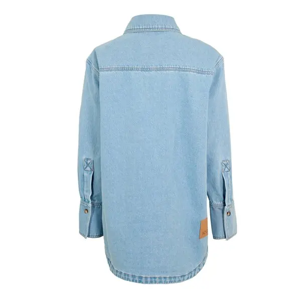 JOSEPH Button-down Denim Shirt - Ice-blue