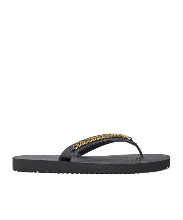 Stella McCartney Chain Accent Flip Flops