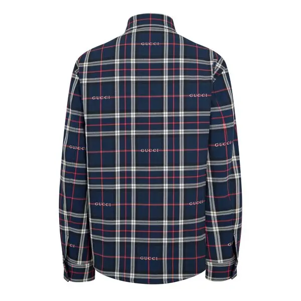 Gucci Plaid Logo Bomber Jacket