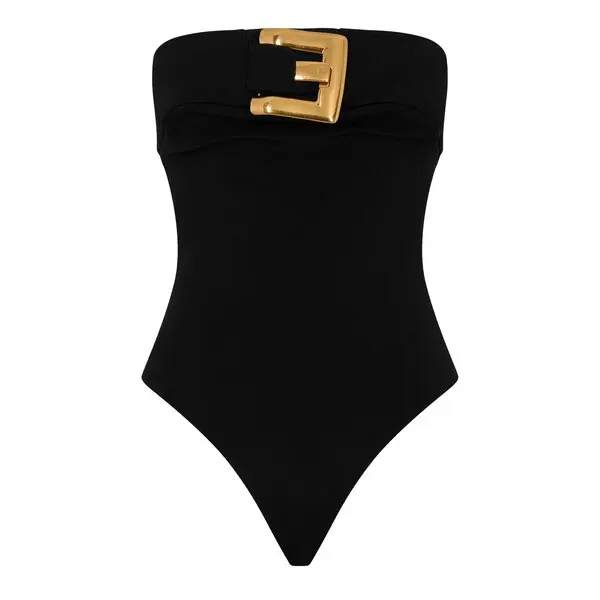 Balmain Fitted Strapless Jumpsuit