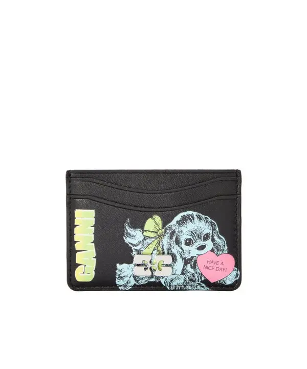 GANNI Printed Card Holder